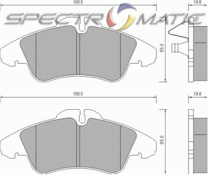 OE 002 420 99 20 - brake pad set front axle MERCEDES SPRINTER V-CLASS ...